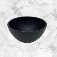 China Restaurant Melamine Rice Bowl Round Matte Black Bowl Dinnerware for sale