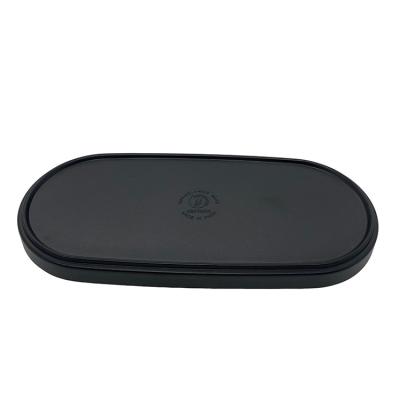 China 10'' Oval Melamine Salad Plate Matte Black Anti Scratch BSCI for sale