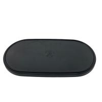 China Matte Black 11 Inch Melamine Salad Plate Dinnerware Oval Shape Plates for sale