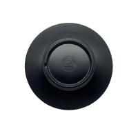 China 8'' Hotel Round Melamine Dinnerware Durable Matte Black Salad Plates CE for sale