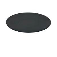 China Matte Black Round Plate Tasteless Melamine Plate Set Dinnerware for sale