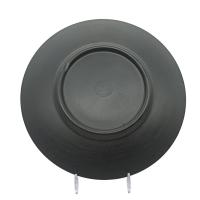 China Home Matte Black Melamine Plates Round Dinnerware Plate Set 13'' for sale