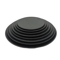China Camping Matte Black Melamine Salad Plate 14'' Non Toxic Round for sale