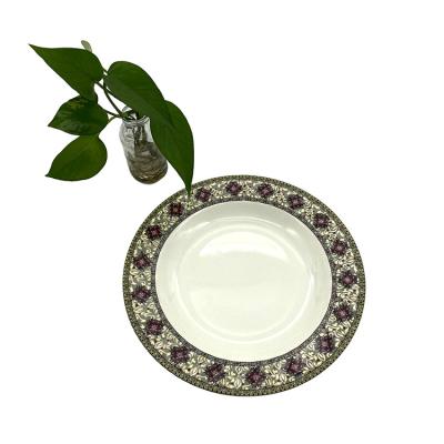 China Round 7 Inch Melamine Salad Plate Dinnerware Tasteless For Hotels for sale