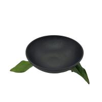 China 7'' Home Melamine Soup Bowl Dinnerware Matte Black Deep Round for sale