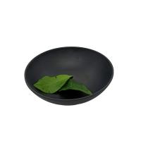 China 7'' Home Melamine Soup Bowl Dinnerware Matte Black Deep Round for sale