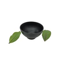 China Camping Melamine Round Bowl / Black Bowl 5'' Tasteless Durable for sale