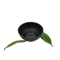China Camping Melamine Round Bowl / Black Bowl 5'' Tasteless Durable for sale