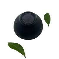 China Restaurant Hotel Round Melamine Soup Bowl Dinnerware Matte Black 6.5'' for sale