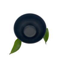 China Restaurant Hotel Round Melamine Soup Bowl Dinnerware Matte Black 6.5'' for sale