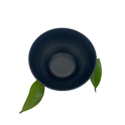 China Restaurant Hotel Round Melamine Soup Bowl Dinnerware Matte Black 6.5'' for sale