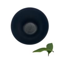 China Home Matte Black Melamine Soup Bowl Dinnerware 8'' Deep Round for sale