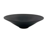 China Restaurant Melamine Ramen Bowls Black Matte Round Jar Shape 10'' for sale