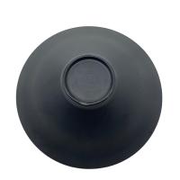 China Restaurant Melamine Ramen Bowls Black Matte Round Jar Shape 10'' for sale