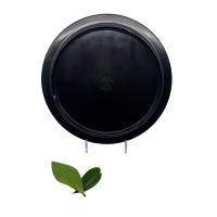 China Flate Black Melamine Plates Anti Scratch For Giveaways Camping Travel for sale