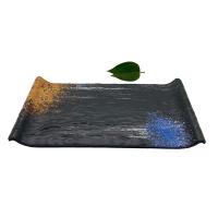 China Galaxy Pattern Melamine Plates Outdoor Rectangle Restaurant Melamine Dinnerware for sale
