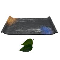 China Rectangle Dessert Melamine Plates 14.2'' Outdoor Plates Melamine BSCI for sale