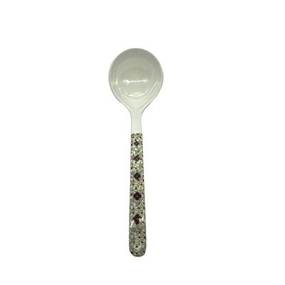 China Durable Melamine Soup Spoon Tasteless Melamine Curry Spoon Restaurant for sale