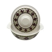 China Ripple Melamine Salad Bowl With Lid Non Toxic 7.5