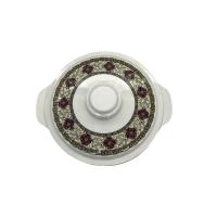 China Kitchenware Serving Melamine Bowl Lid Non Toxic Tasteless Ripple for sale