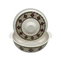 China Kitchenware Serving Melamine Bowl Lid Non Toxic Tasteless Ripple for sale
