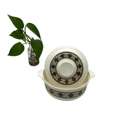 China 8.5'' Housewares Flower Melamine Bowl Lid Dinnerware Durable for sale