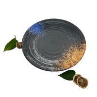 China Smooth Home Melamine Dinner Plates 11'' Round Shape With Strip Galaxy for sale