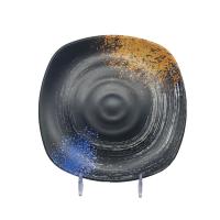 China Hot Pot Restaurant Supply Melamine Dinner Plates Dinnerware With Galaxy Pattern for sale