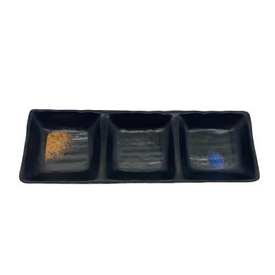 China Rectangle Outdoor Melamine Camping Dishes Tasteless Durable 10.5'' for sale