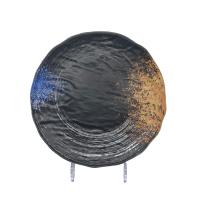 China Restaurant Personalised Melamine Round Plate Anti Scratch Galaxy Pattern for sale