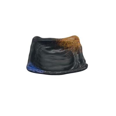 China Tasteless Square Melamine Sauce Dish Non Toxic Japanese And Korean Style for sale
