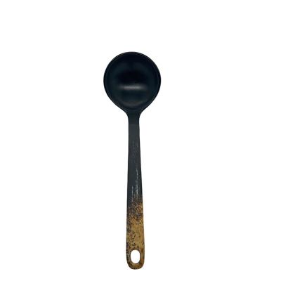 China Hotel Japanese Melamine Soup Spoon Dinnerware Galaxy Pattern for sale
