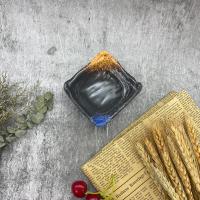 China Tasteless Square Melamine Sauce Dish Non Toxic Japanese And Korean Style for sale
