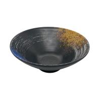 China Restaurant Plastic Ramen Melamine Soup Bowl With V Shape Galaxy Pattern for sale