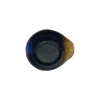 China 4.3 Inch Joystick Dish With Handle Non-Toxic Dishwasher Black And Matt Sauce Dish for sale