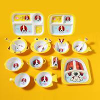 China Melamine Childrens Dinner Set With Plates Bowls And Cups Eco Friendly Food Grade for sale