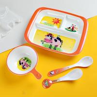 China Melamine Childrens Dinner Set With Plates Bowls And Cups Eco Friendly Food Grade for sale
