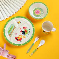 China Cute Cartoon Children'S Melamine Dinnerware Set Plate Bowl And Cup BPA Free for sale