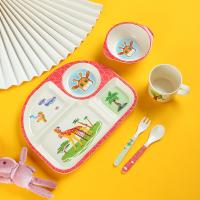 China Cute Cartoon Children'S Melamine Dinnerware Set Plate Bowl And Cup BPA Free for sale