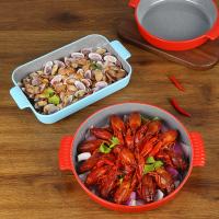 China Scratch Resistant Double Color Melamine Dinner Plates Dishwasher Colorful Dinnerware for sale