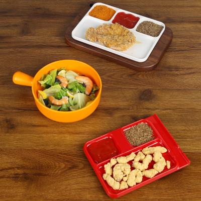 China Healthy Colorful Melamine Dinner Plates with/without Pattern for Wholesale Non-toxic for sale