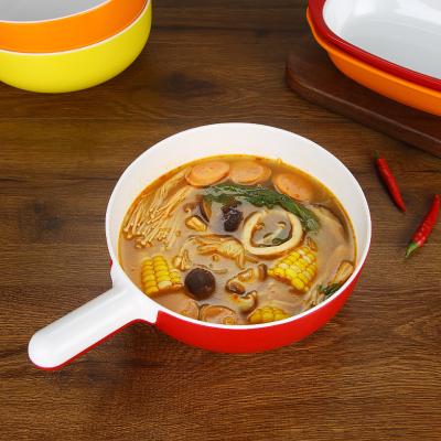 China China Melamine  Plastic Plates with/without Pattern in Double Color Plates for Restaurant for sale