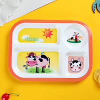 China Lead Free 100% Melamine Dinnerware Sets Stain Resistant Bamboo Fibre Material for sale