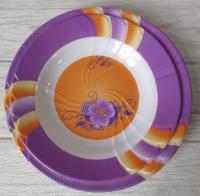 China Customized Logo Acceptable Melamine Bowl Lid Microwave Safe High Durability for sale