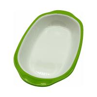 China Wholesale Variety Size White Melamine Dinner Deep Plates Nordic Plate With Handle for sale