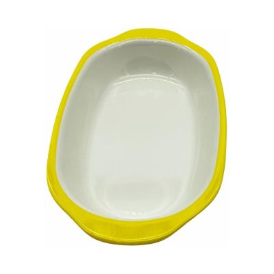 China Hot Selling Food Grade Melamine Noodle Rice Soup Double Ears Bowl for sale