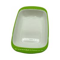 China 100% Melamine Unbreakable Plastic Rectangle Bowls Deep Plate For Salad Soup for sale