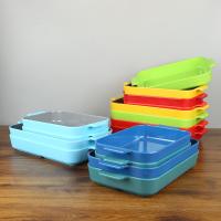 China Rectangular Two-Ear Melamine Casserole Household Tableware Light Heat Hotel Dry Stockpot Creative Pot Bowl for sale