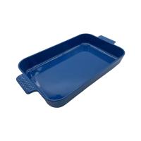 China Rectangular Two-Ear Melamine Casserole Household Tableware Light Heat Hotel Dry Stockpot Creative Pot Bowl for sale