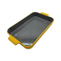 China Rectangular Two-Ear Melamine Casserole Household Tableware Light Heat Hotel Dry Stockpot Creative Pot Bowl for sale